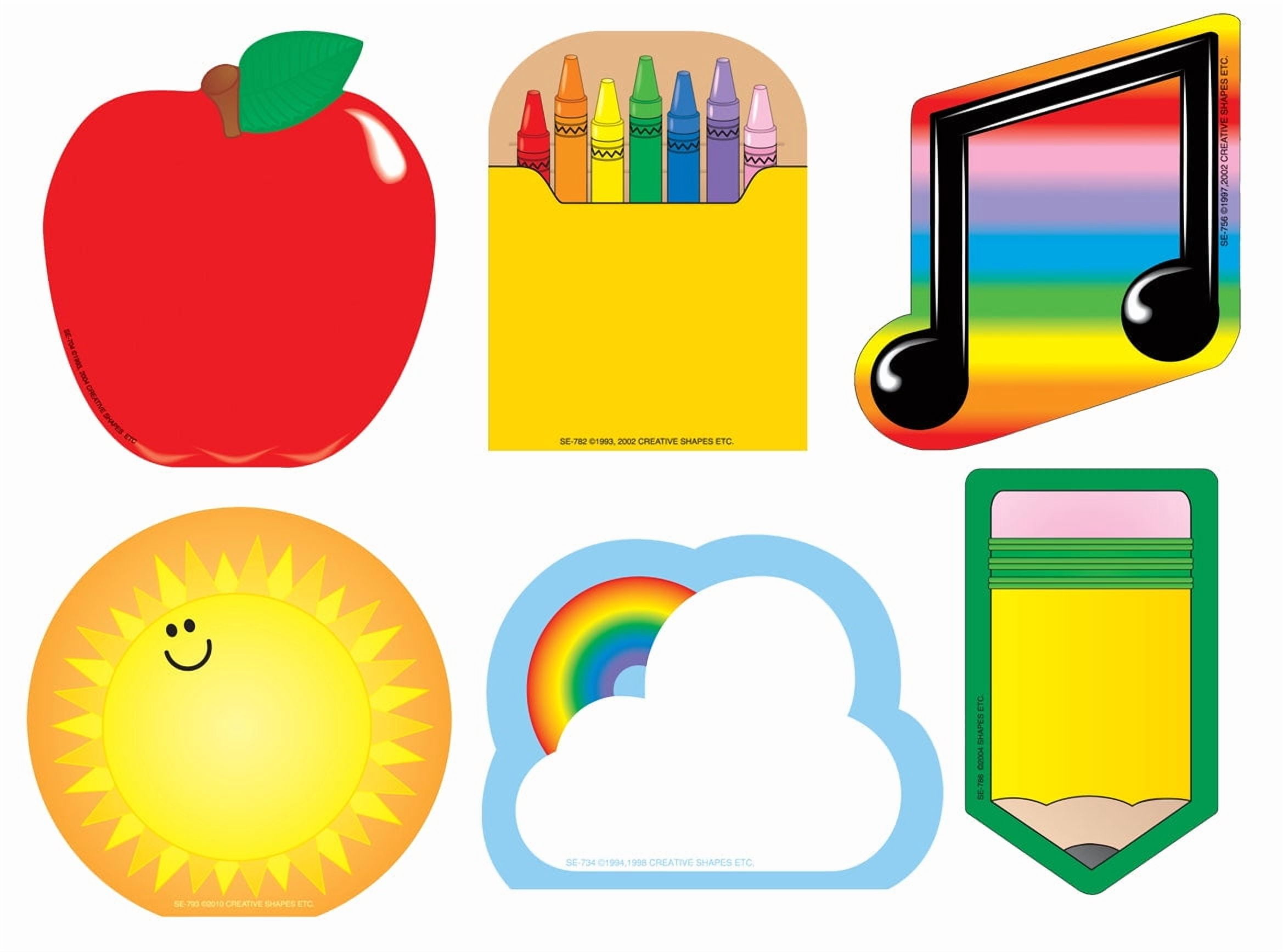 SHAPES ETC. Mini Notepad Set of 6 - Walmart.com