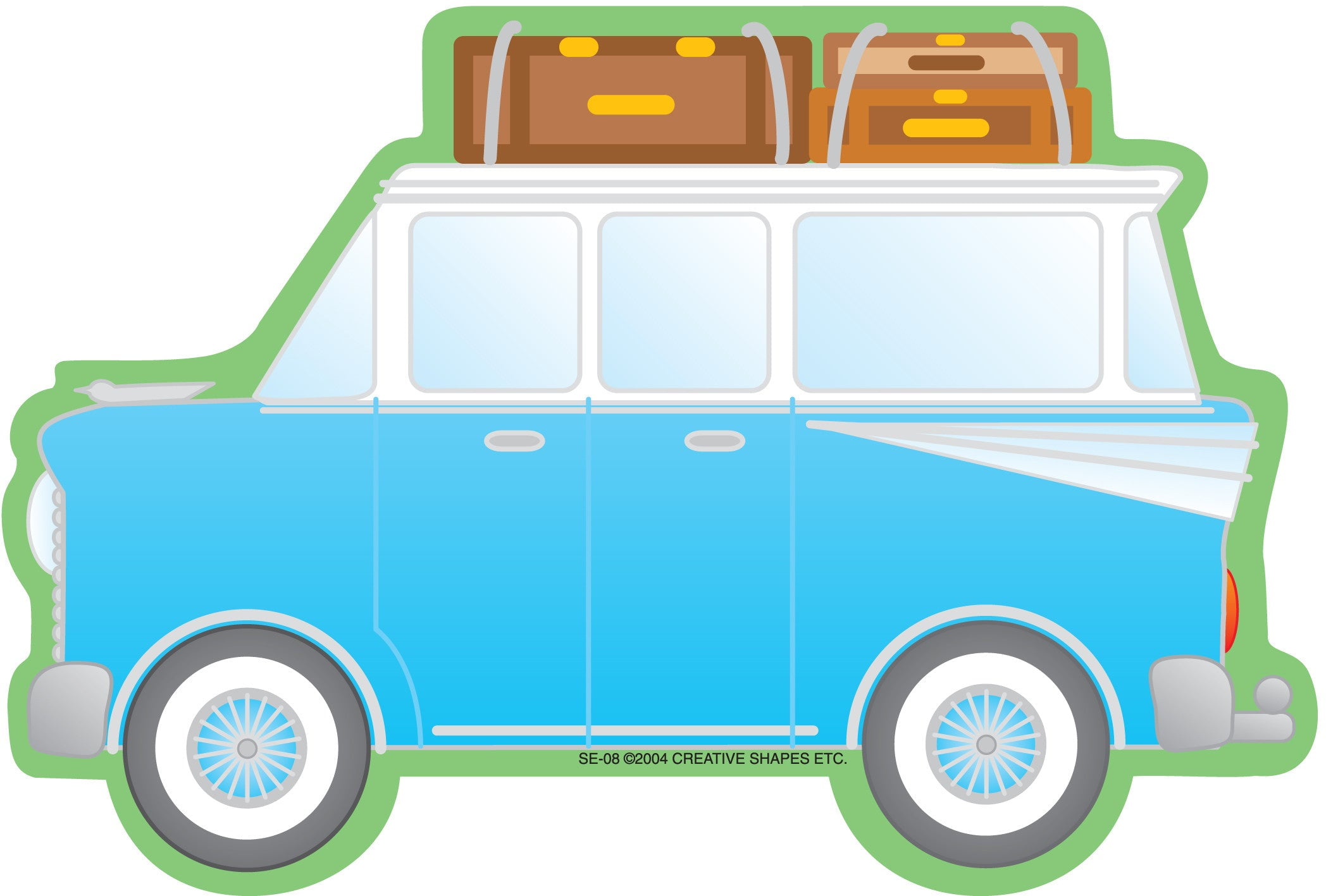 SHAPES ETC. Large Notepad - Retro Car - Walmart.com