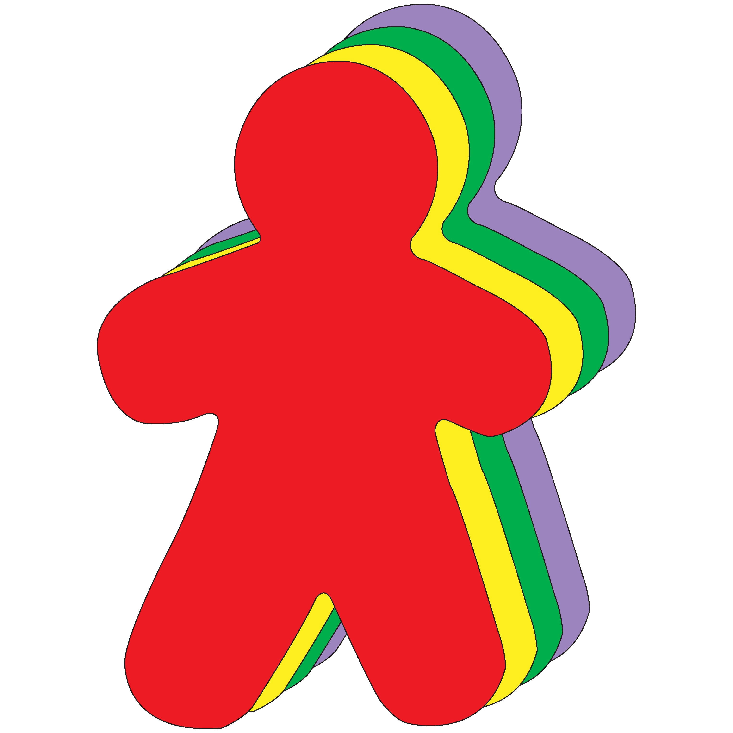 SHAPES ETC. Person Assorted Color Super Cut-Outs- 8” x 10” - Walmart ...