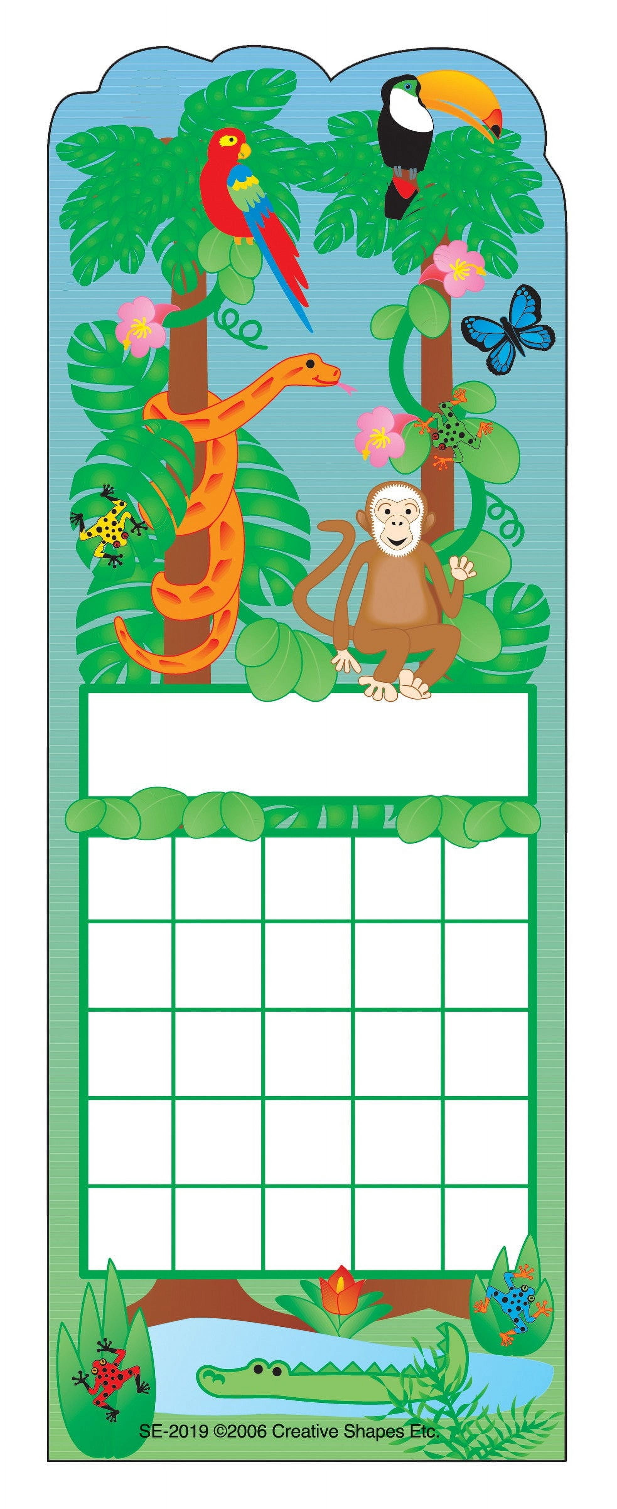 SHAPES ETC. Personal Incentive Chart - Rainforest - Walmart.com