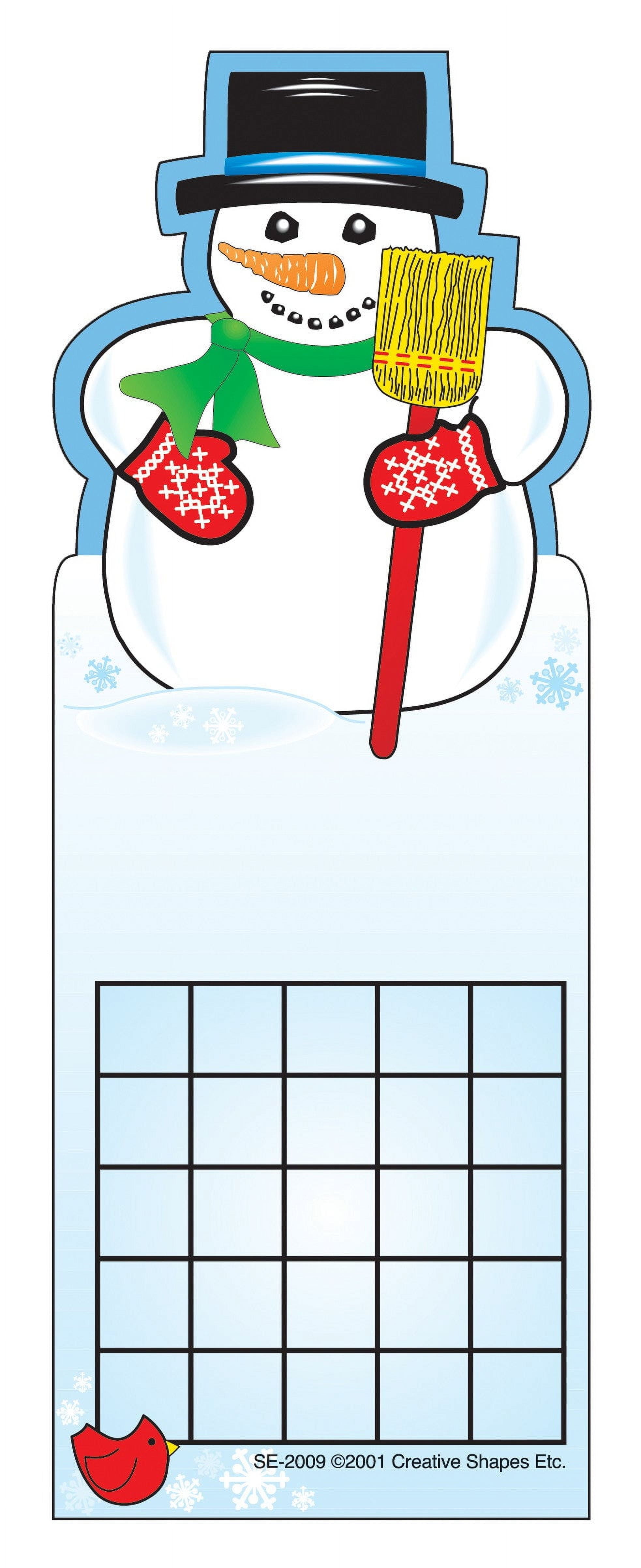 SHAPES ETC. Personal Incentive Chart - Snowman - Walmart.com