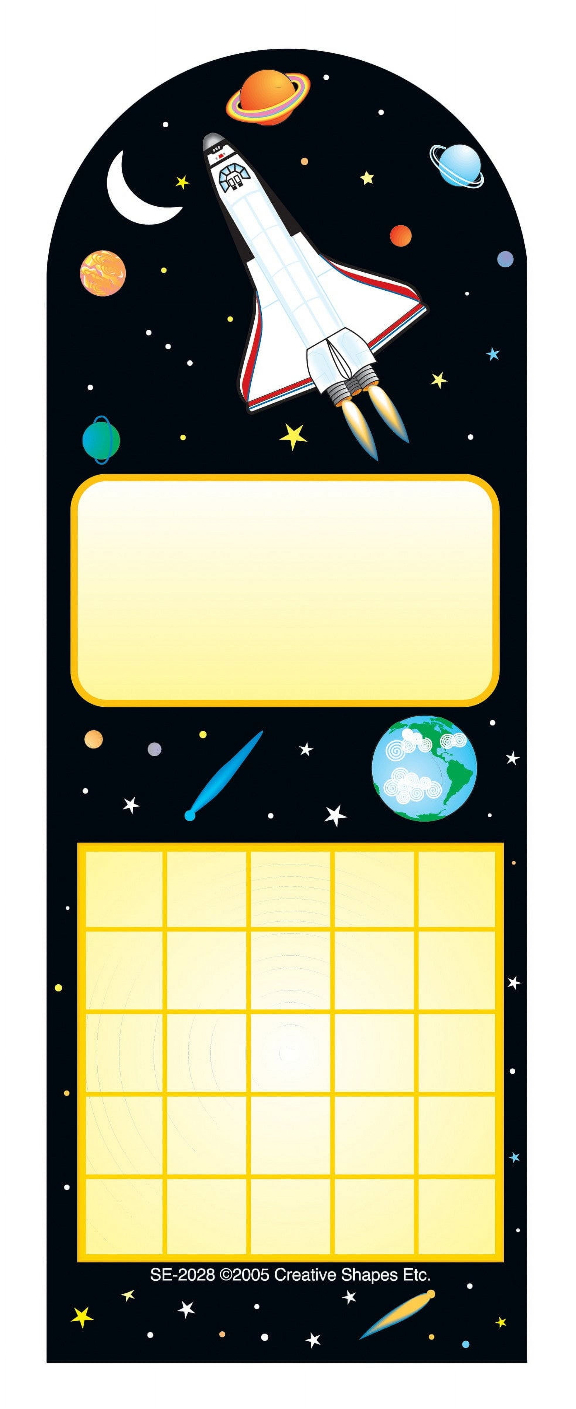 SHAPES ETC. Personal Incentive Chart - Space - Walmart.com