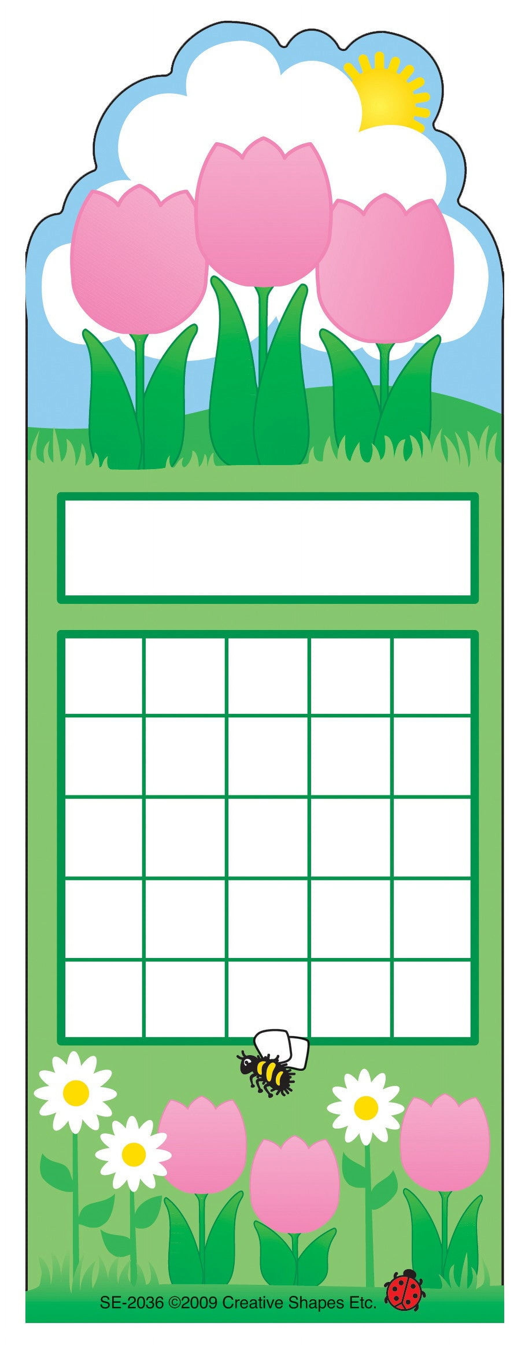 SHAPES ETC. Personal Incentive Chart - Spring Flower - Walmart Business ...