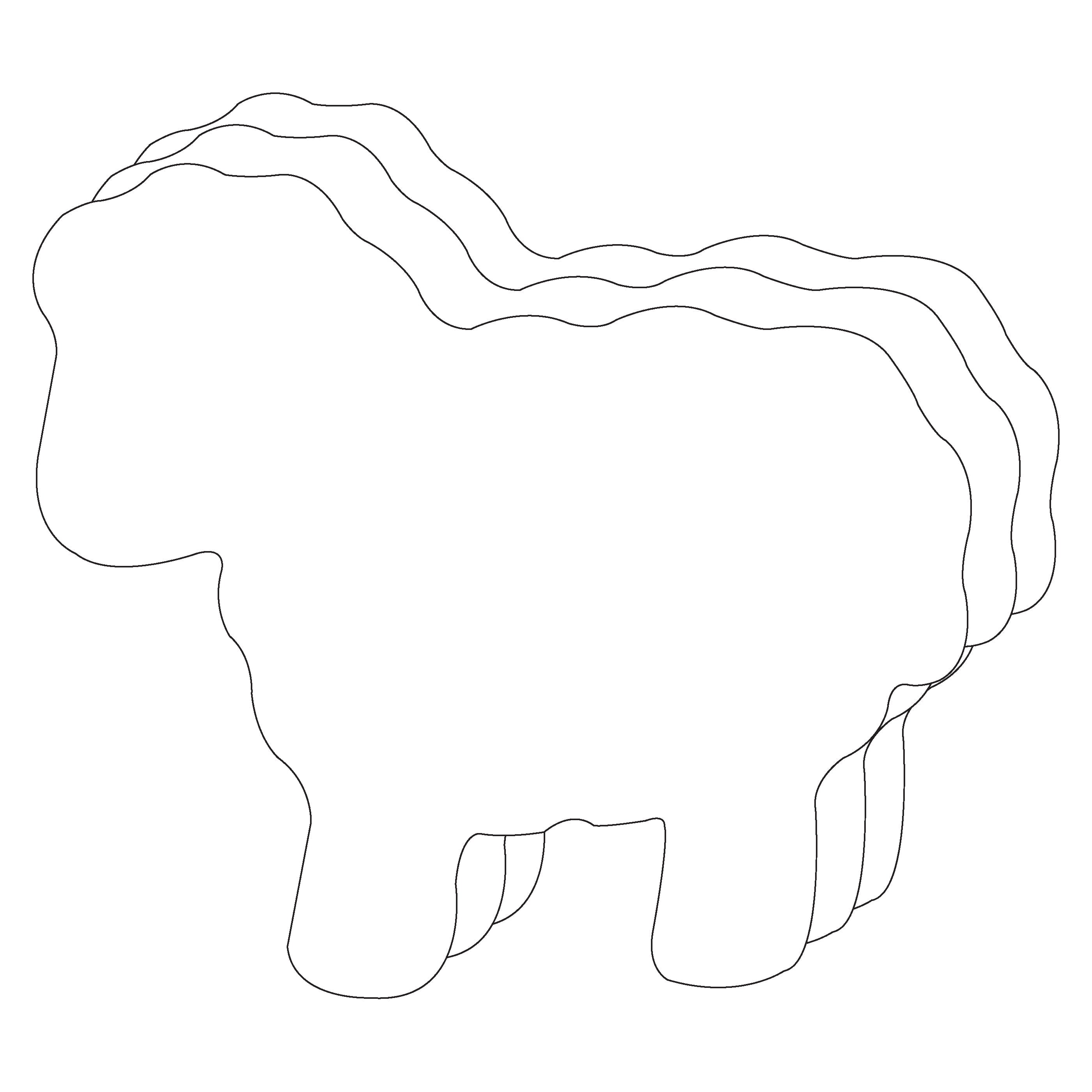 Sheep Cutout