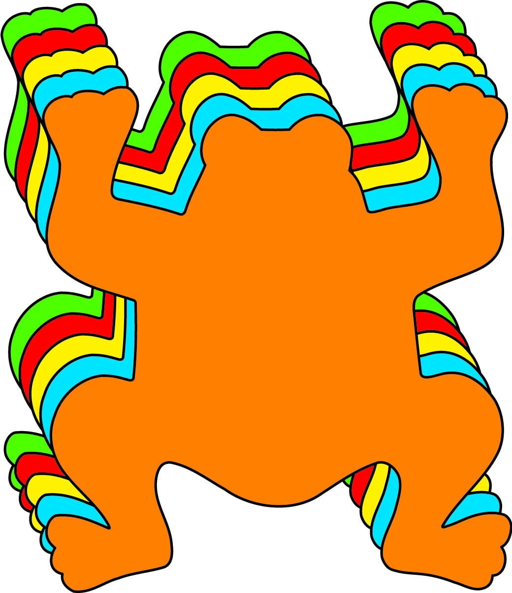 SHAPES ETC. Small Assorted Color Creative Foam Cut-Outs - Frog ...