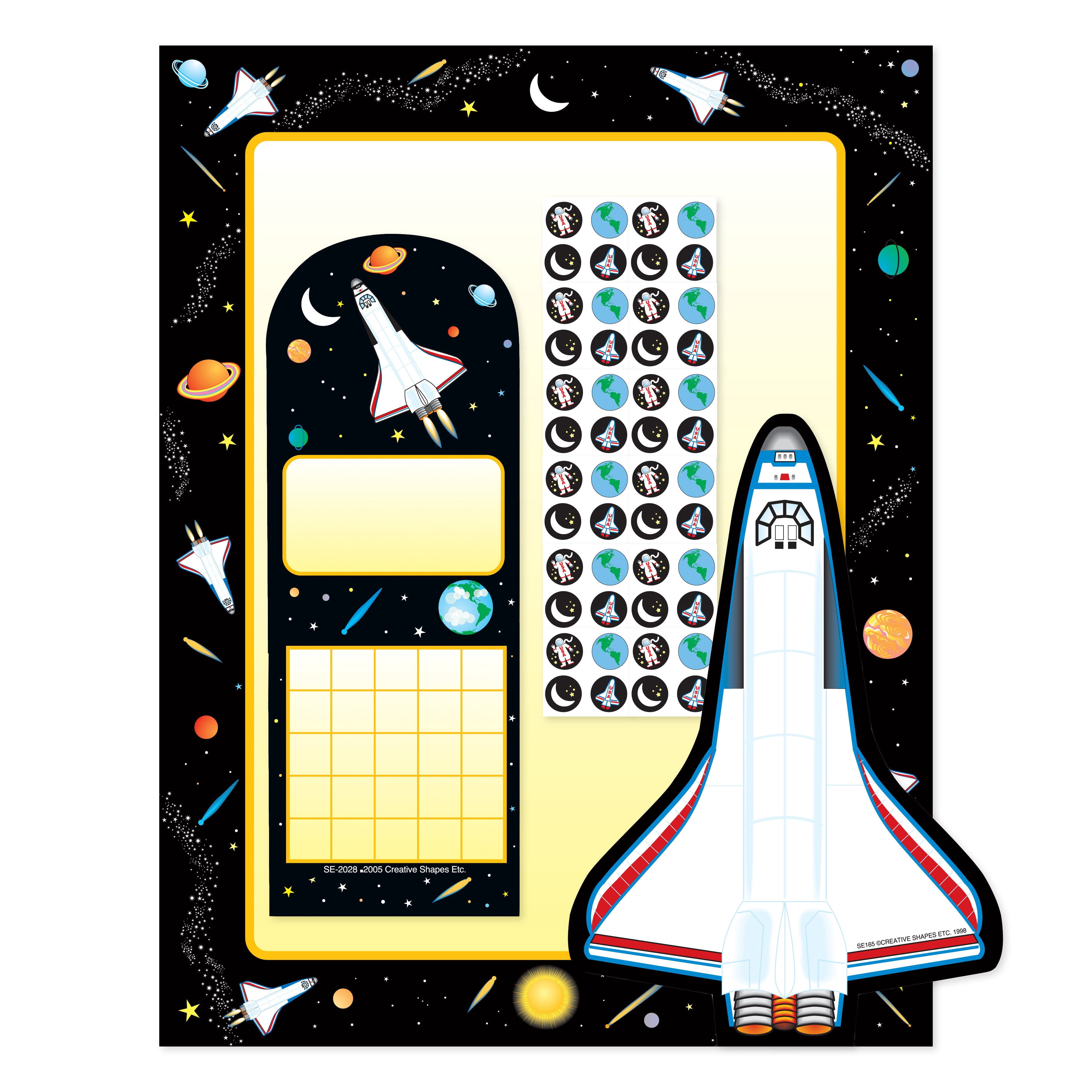 SHAPES ETC. Stationery Set - Space - Walmart.com