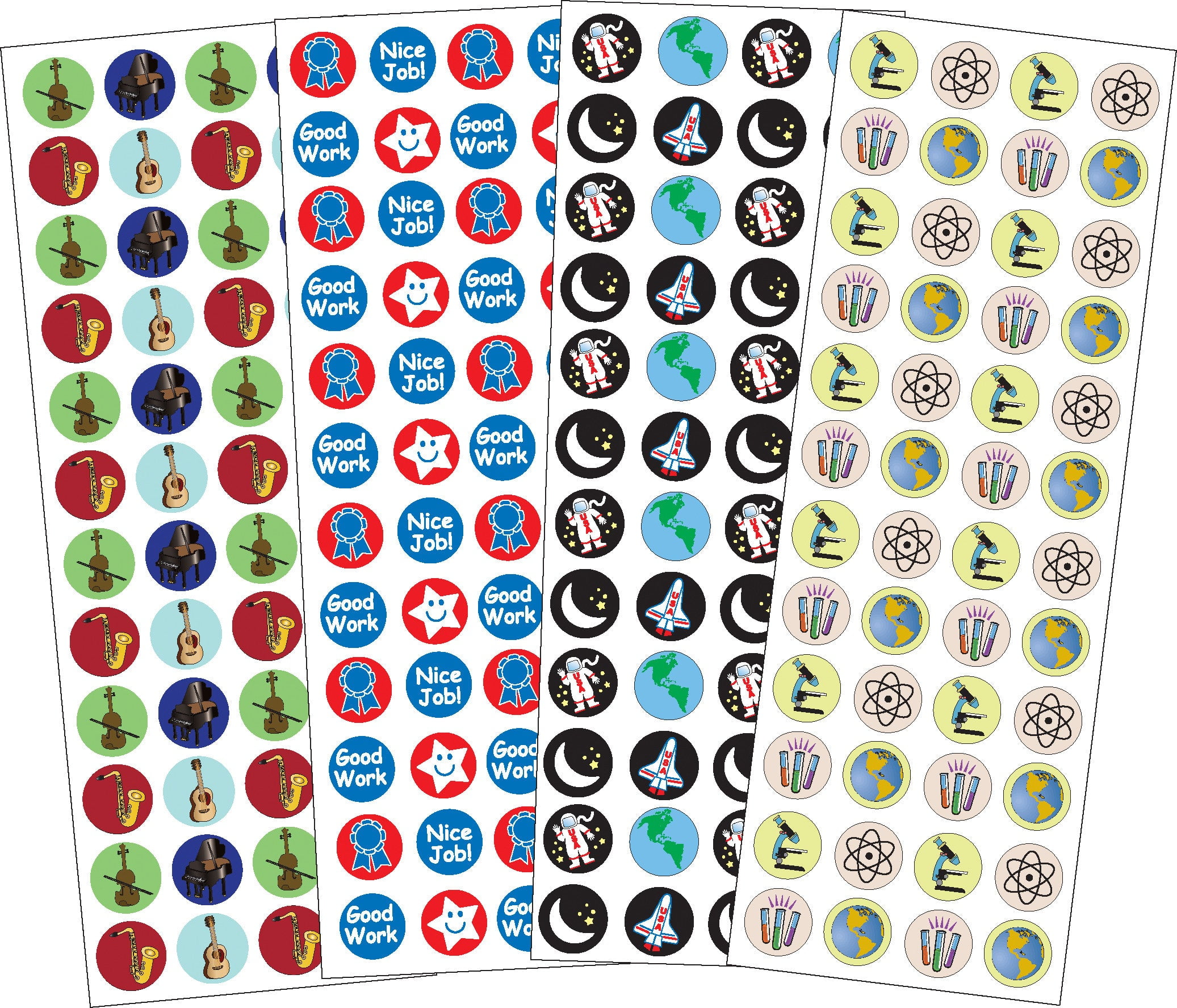 SHAPES ETC. Sticker Set - Classroom - Walmart.com