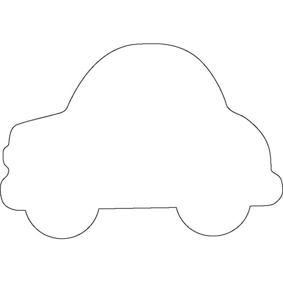 SHAPES ETC. Sticky Shape Notepad - Car - Walmart.com