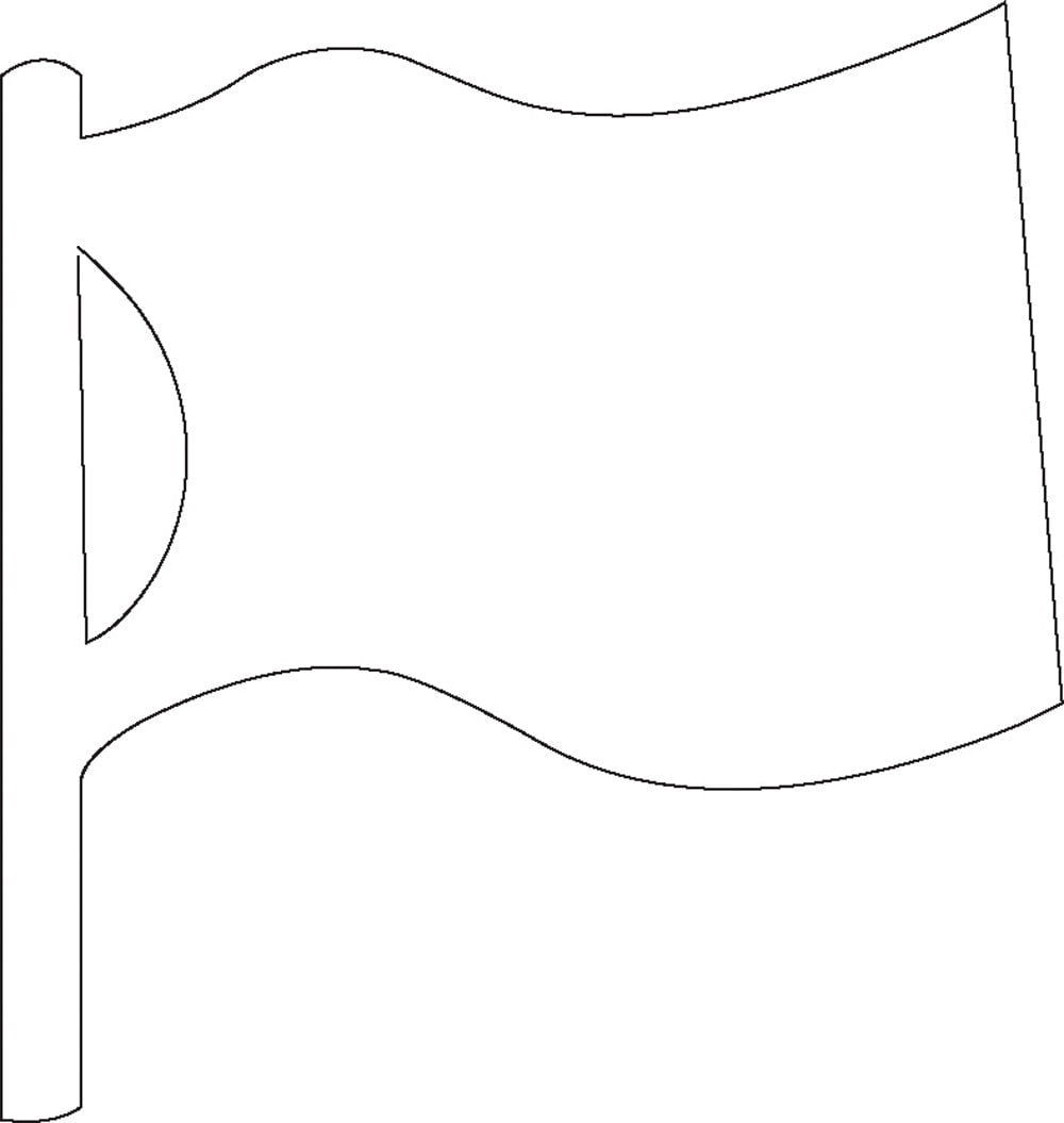 SHAPES ETC. Sticky Shape Notepad - Flag - Walmart.com