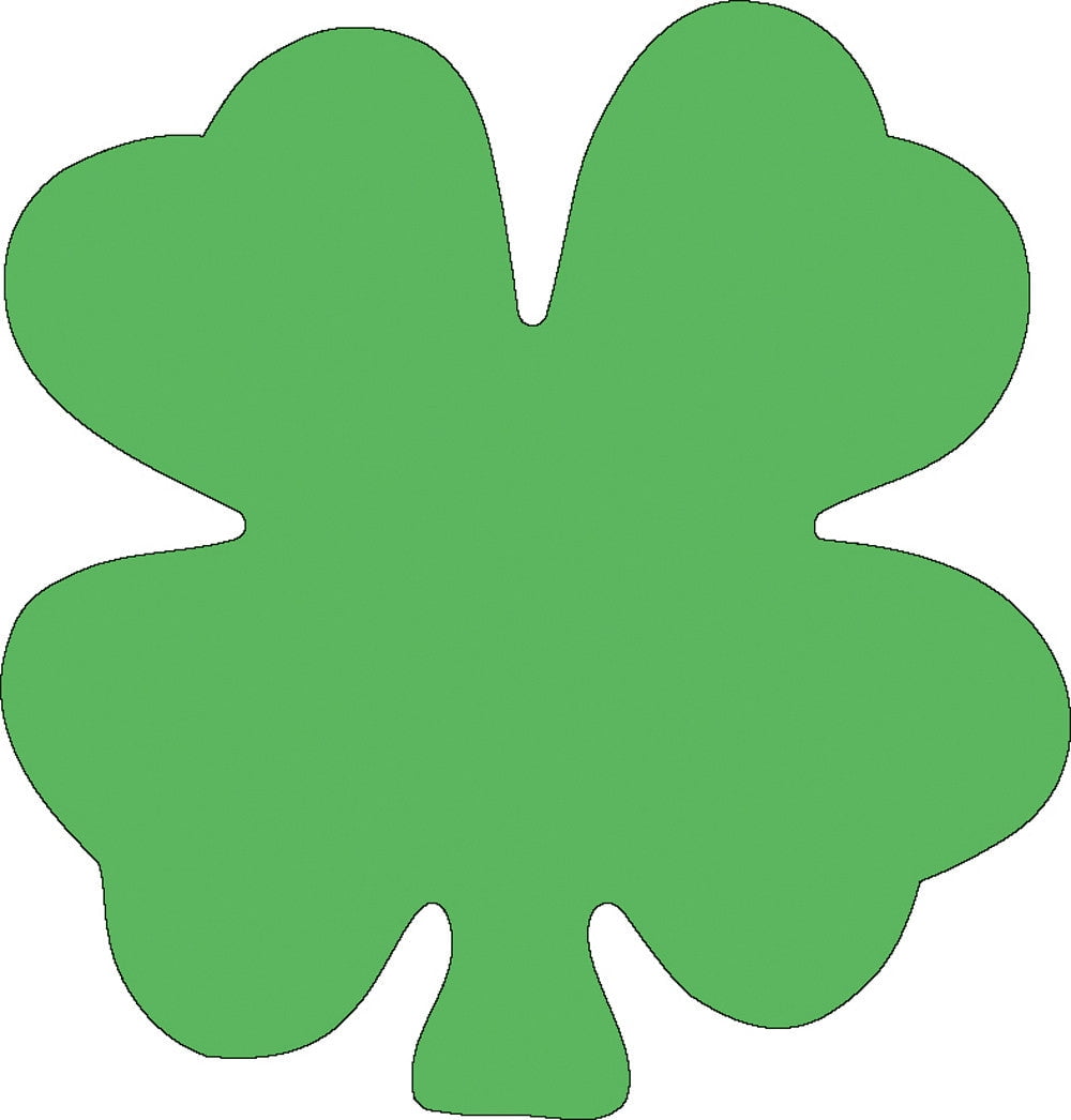 SHAPES ETC. Sticky Shape Notepad - Four Leaf Clover - Walmart.com