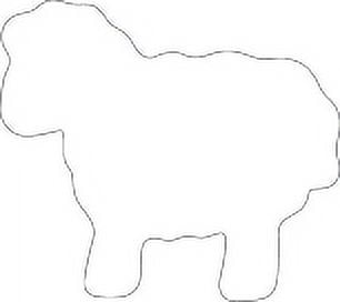 SHAPES ETC. Sticky Shape Notepad - Sheep/Lamb - Walmart.com