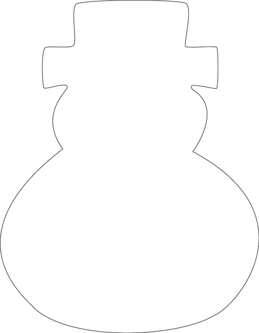 SHAPES ETC. Sticky Shape Notepad - Snowman - Walmart.com