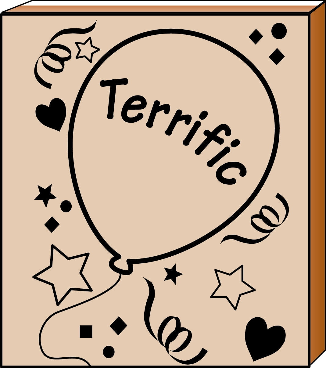 SHAPES ETC. Teacher's Stamp - Terrific - Walmart.com