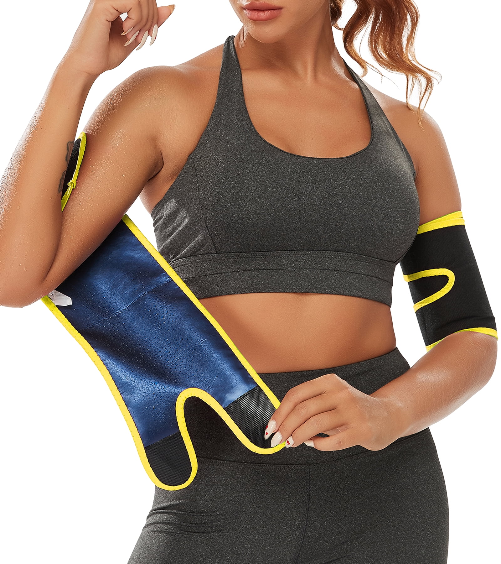 SHAPEVIVA Arm Trimmers for Women Pair Sauna Sweat Arm Shaper Bands ...