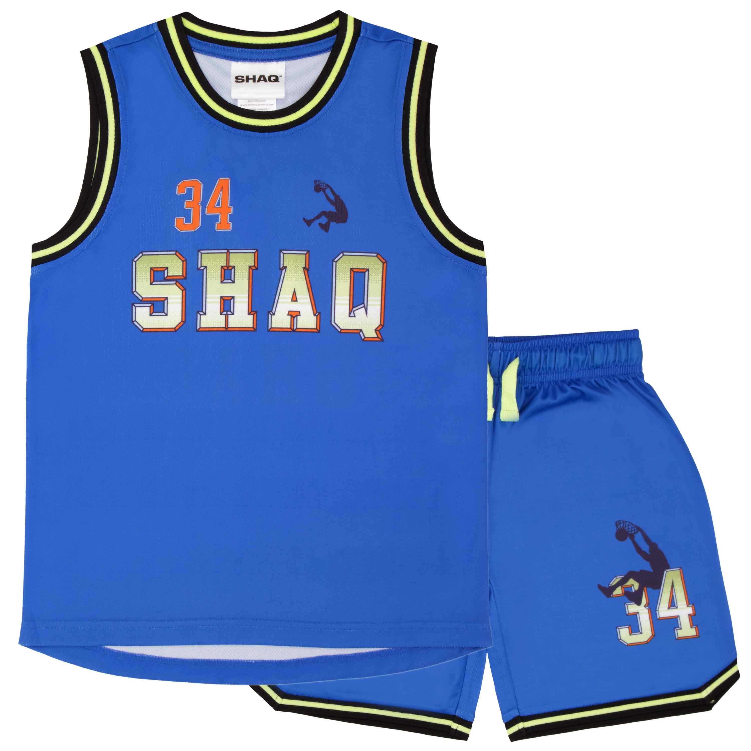 SHAQ Athletic Basketball Tank Top & Mesh Shorts Set (Little Boys & Big ...