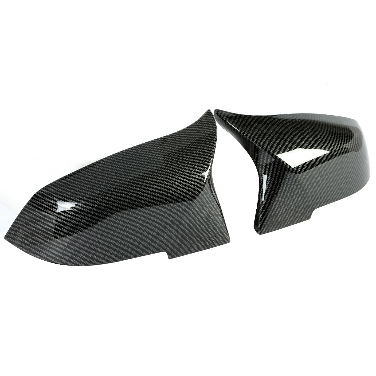 CCPAO 2x Carbon Fiber Side Mirror Cover Cap Compatible with BMW 3 ...