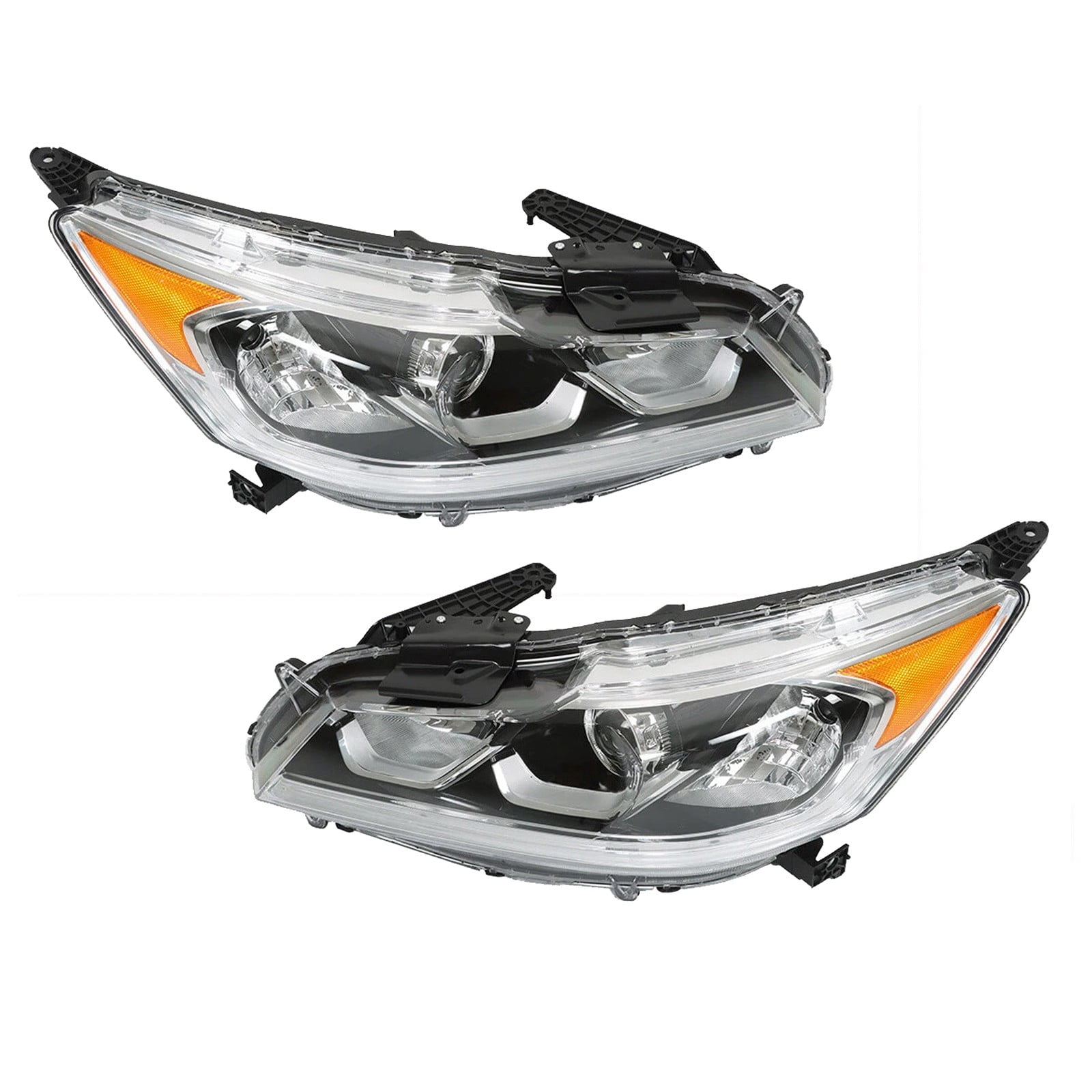 CCPAO w/LED DRL Compatible with 2016-2017 Honda Accord Sedan Halogen ...