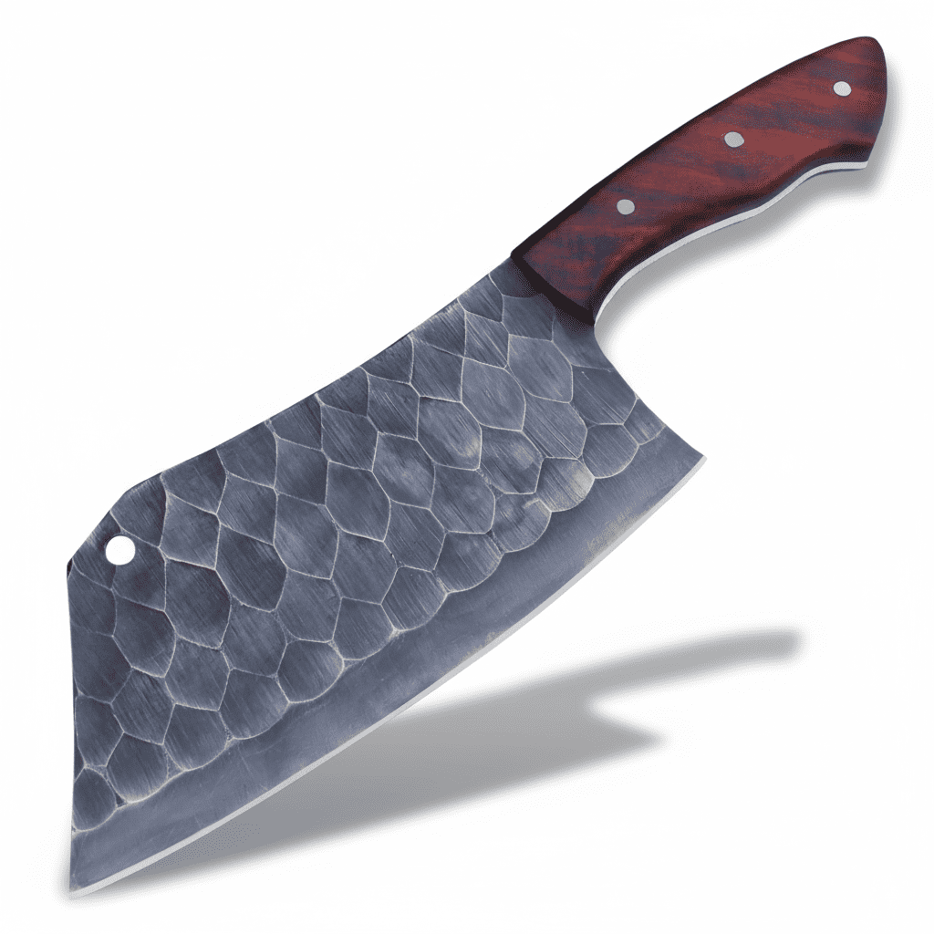 SHARD Hand Forged Carbon Steel Meat Cleaver | 7.5" Chef Butcher Knife ...