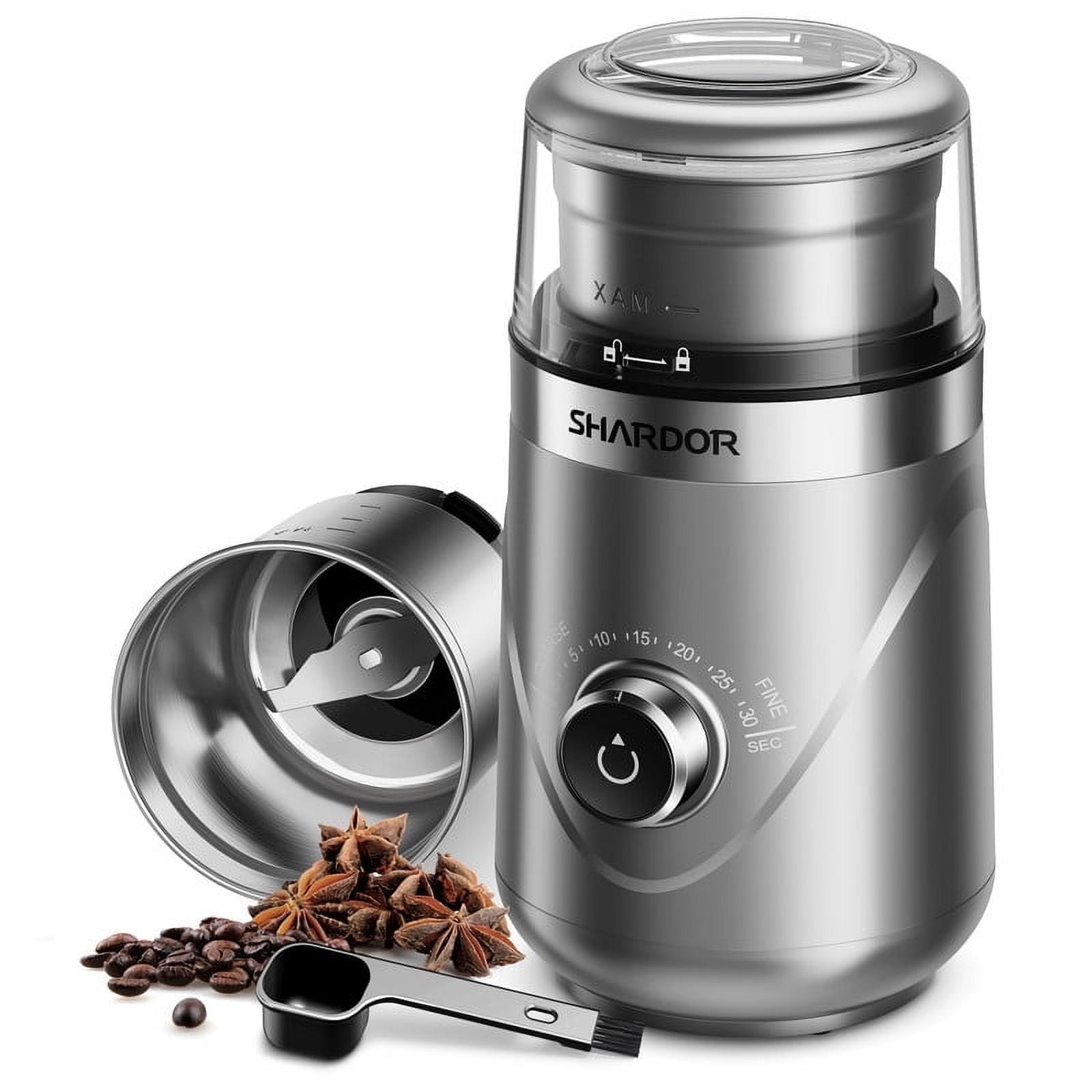 SHARDOR Upgraded Adjustable Coffee Grinder Electric, Herb/Spice Grinder ...