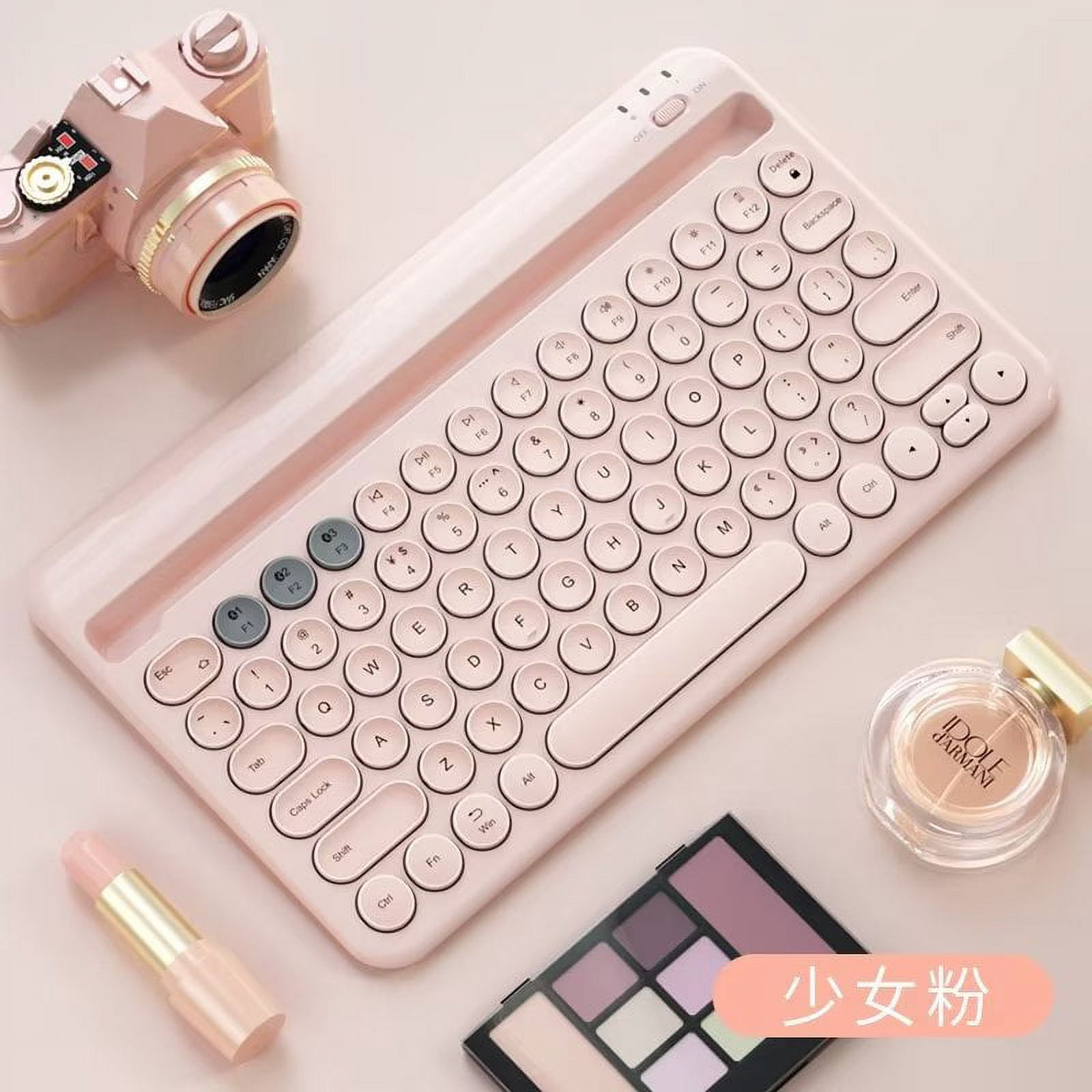 SHARE SUNSHINE Bluetooth Wireless Keyboard Rechargeable with Card Slot ...