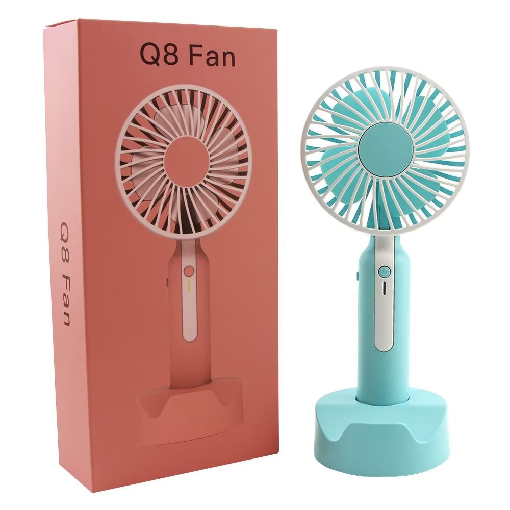 SHARE SUNSHINE Handheld Fan 3 Speeds Rechargeable with Stand for ...