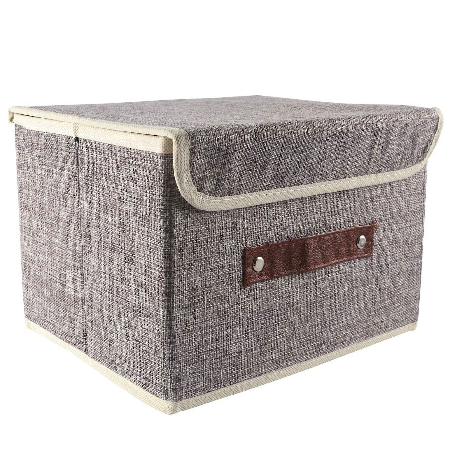 SHARE SUNSHINE Storage Box Foldable with Cover and Handle for Toys ...
