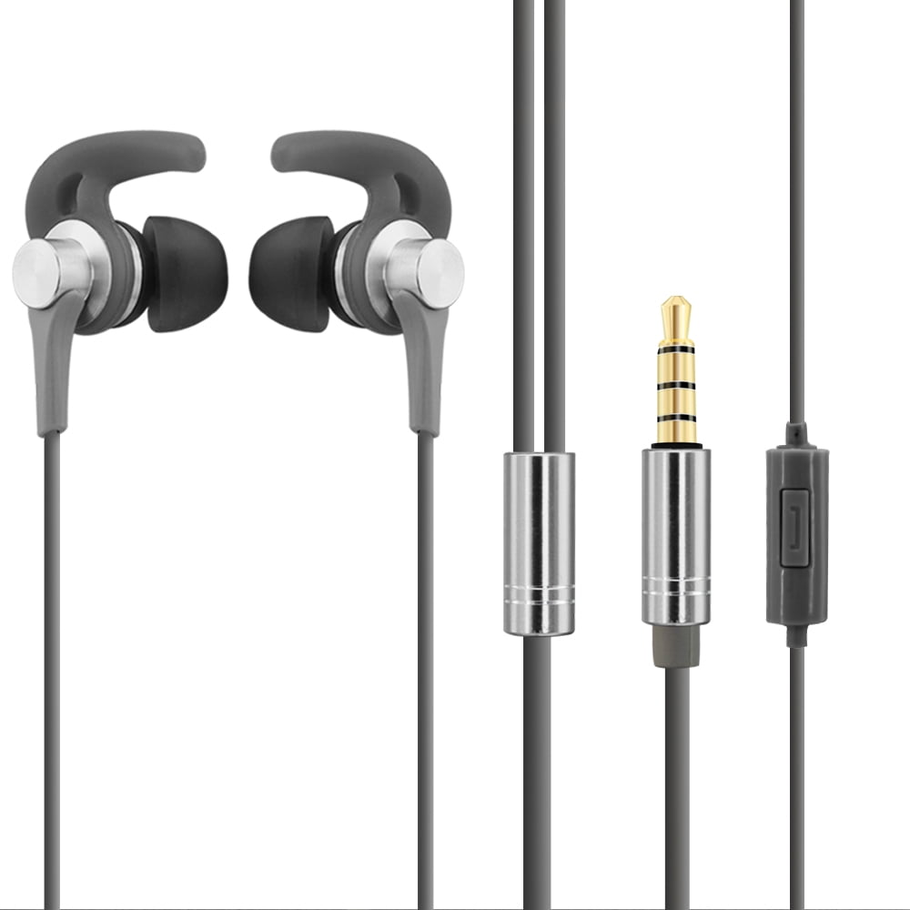 SHARE SUNSHINE Wired Headphones In-Ear Stereo Metal Earbuds for Phone ...