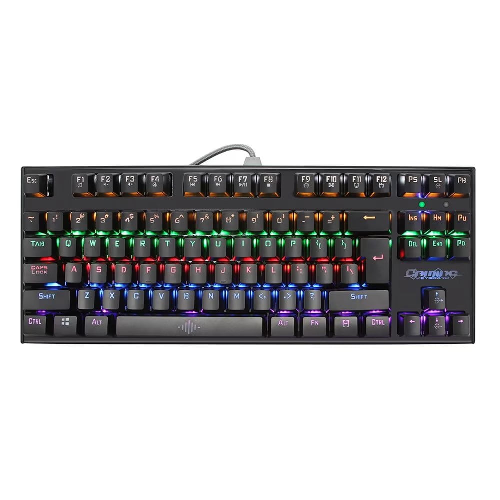 SHARE SUNSHINE Wired Keyboard 87-key Backlit Mechanical Keypad Suitable ...
