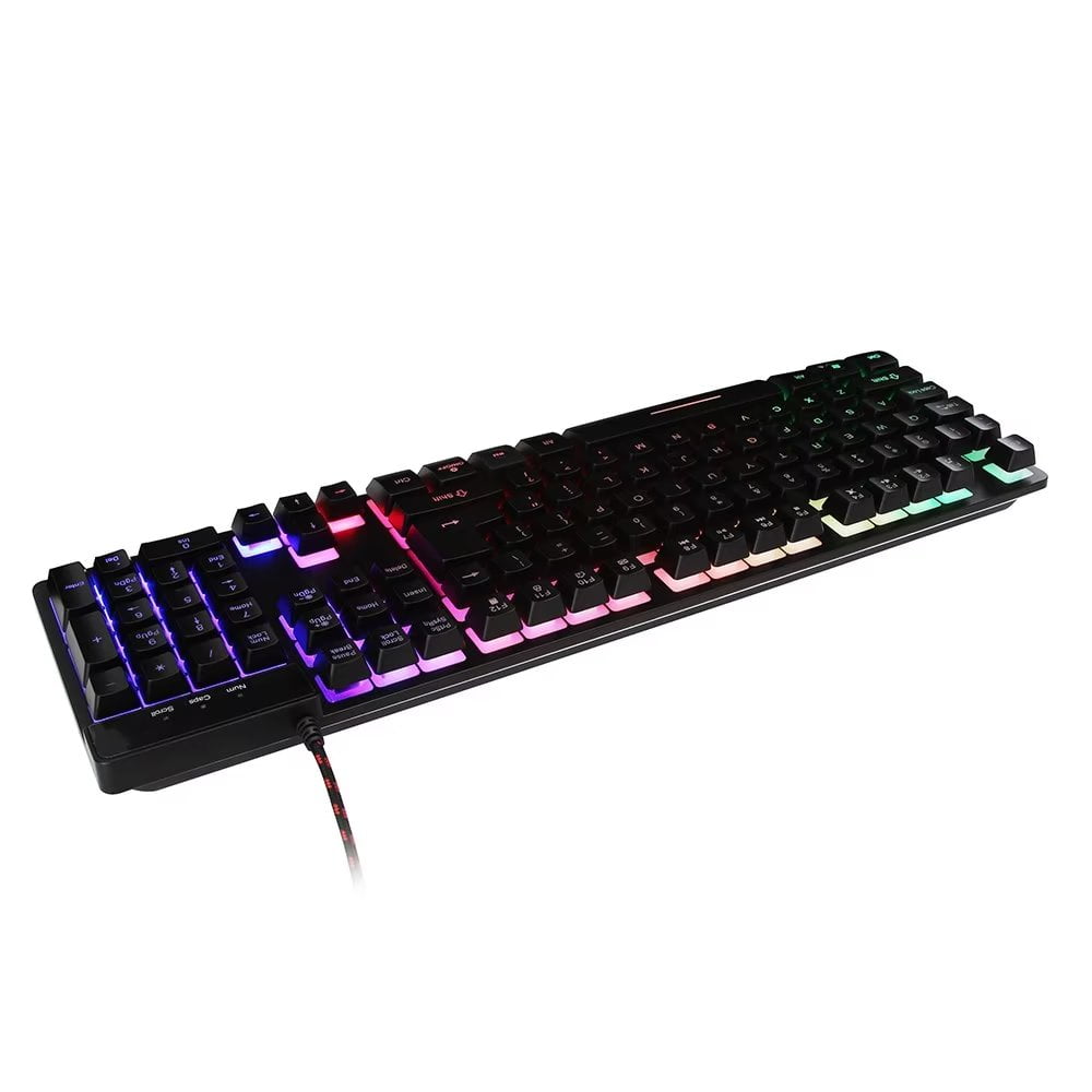 SHARE SUNSHINE Wired Keyboard with 104 Keys Backlit for PC Gamers ...