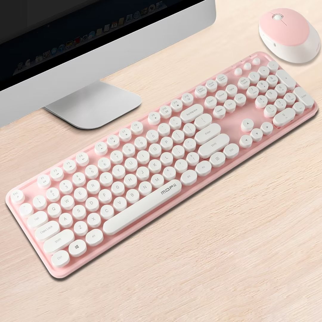 SHARE SUNSHINE Wireless Keyboard Mouse Set 104 Keys 1600DPI for Desktop ...