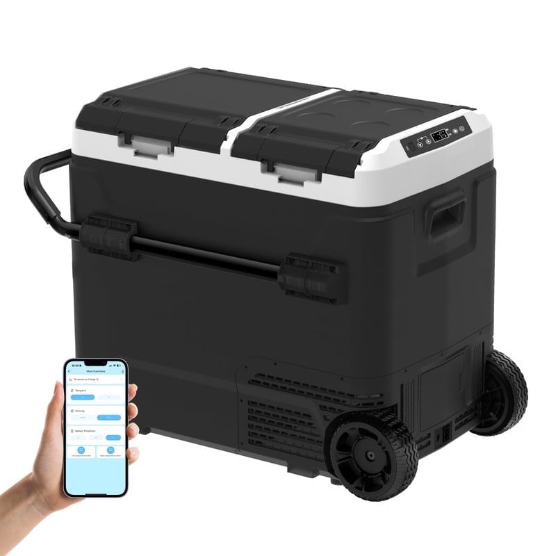 TopAutoGear 60 L / 63.4 QT 12 Volt Refrigerator,Dual Zone Portable Car ...