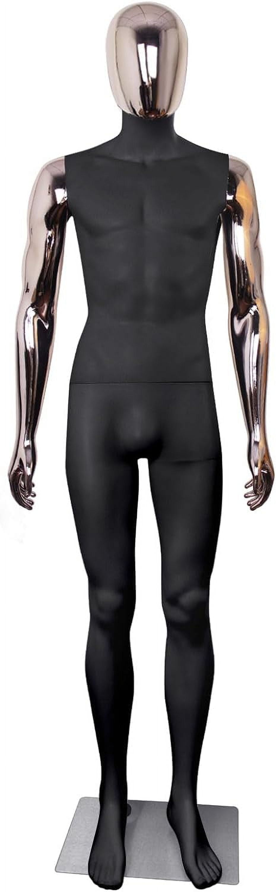 SHAREWIN Male Mannequin Dress Form Black Full Body Maniquine Model ...