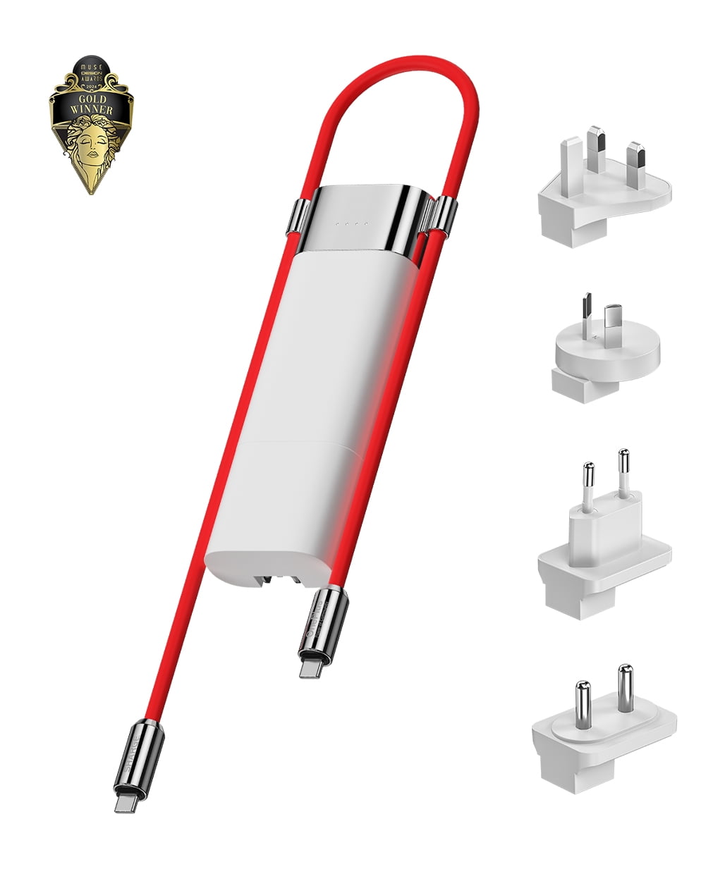 SHARGE Pouch Power Bank 10000mAh 3 in 1 Portable Charger, SUPERVOOC 55W ...