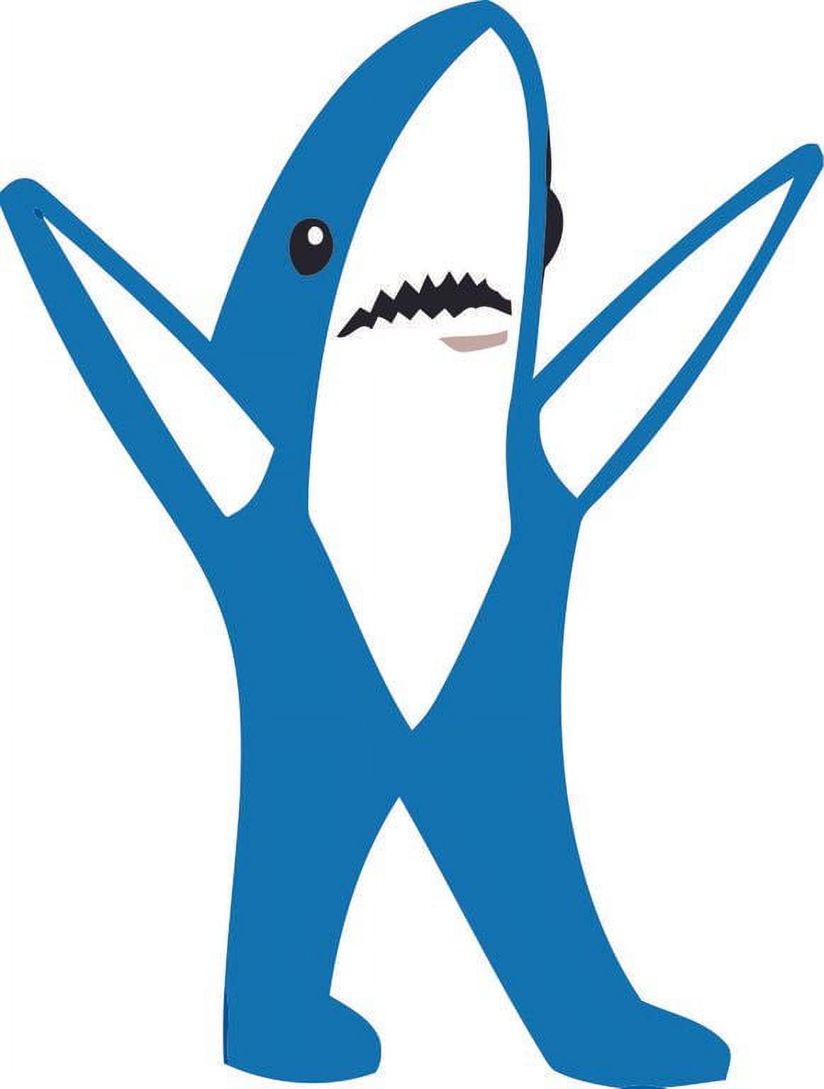 SHARK Blue White Decal Kids Room Nursery Cartoon Shark Under Sea Fish ...