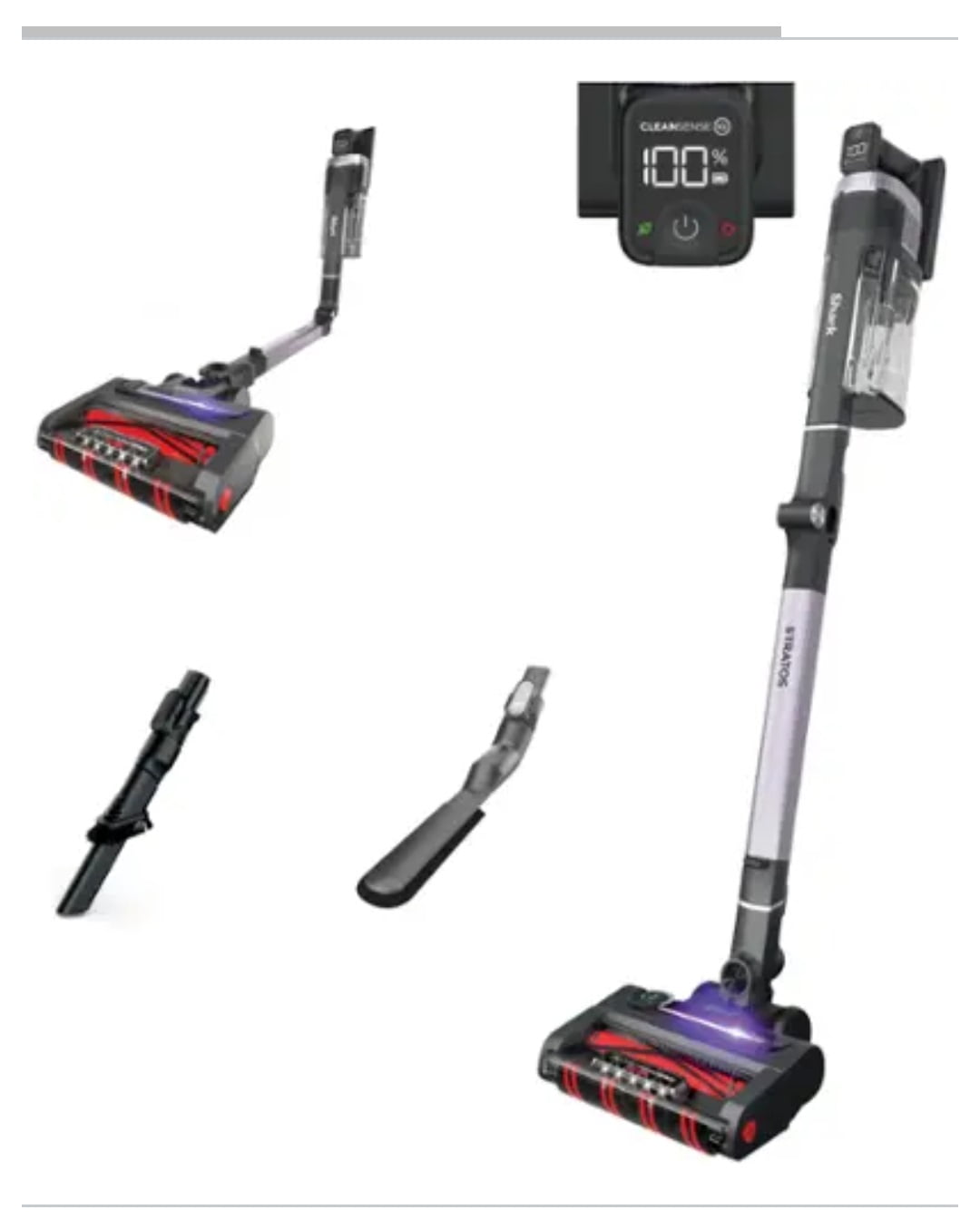 Shark Cordless Stratos with Clean Sense IQ Cordless Vacuum Gray (UZ815H ...