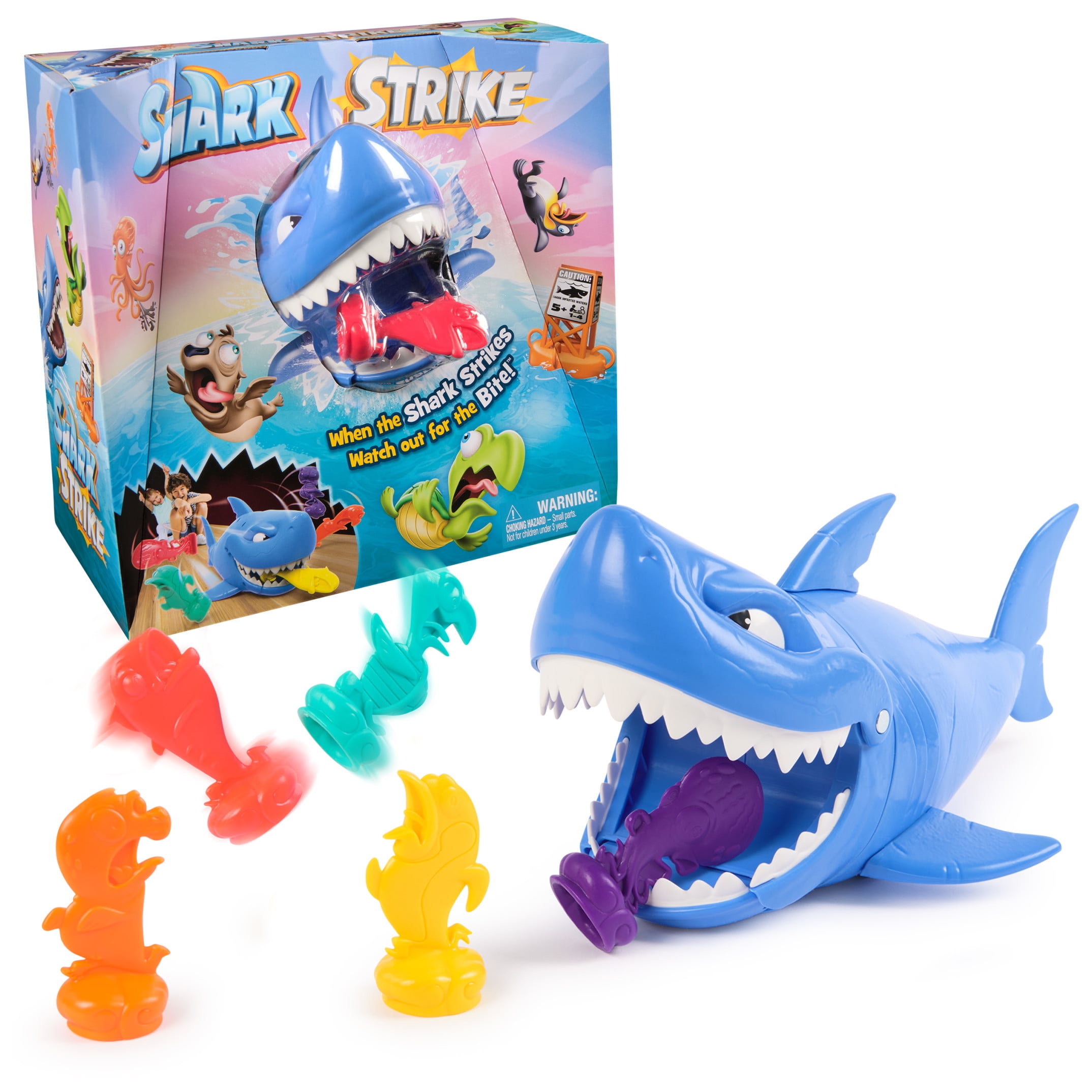 Spin Master Games, Shark Strike, Bowling Game with Wind-Up Jaw-Chomping ...