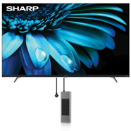 Sharp 65 inch 4K UHD Roku Smart TV with HDR10 Support, Dolby Digital ...