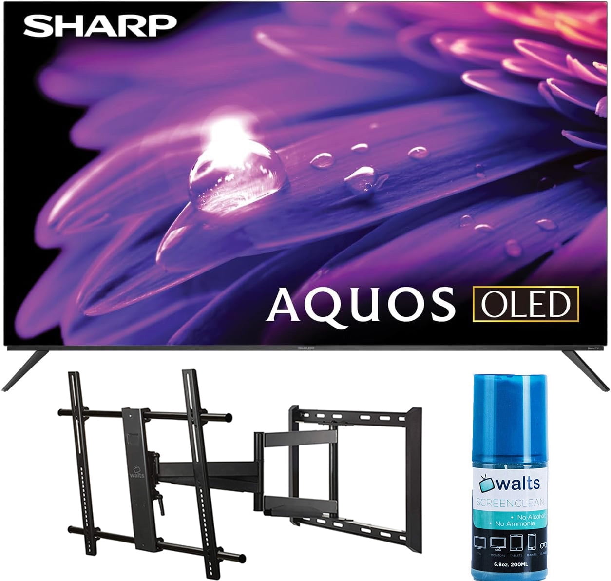 SHARP 4T-C55FS1UR 55 Inch AQUOS OLED 4K Ultra HD with Dolby Audio Roku ...