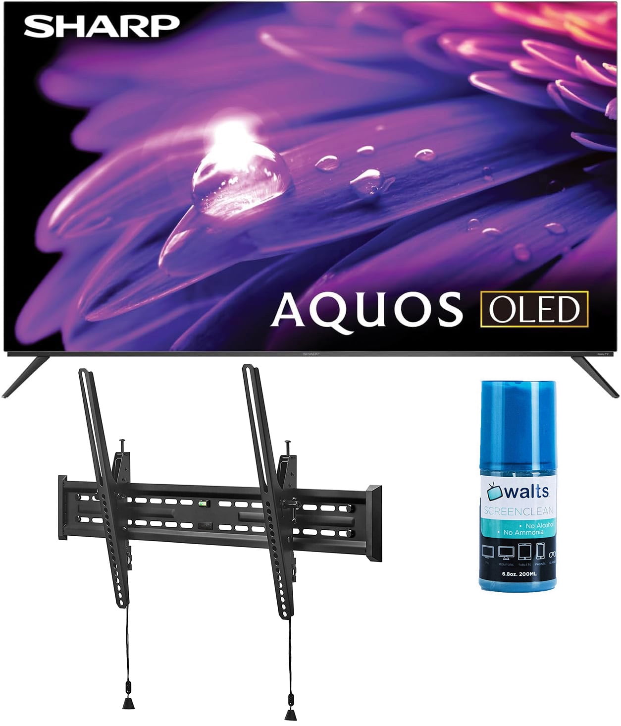 SHARP 4T-C55FS1UR 55 Inch AQUOS OLED 4K Ultra HD with Dolby Audio Roku ...