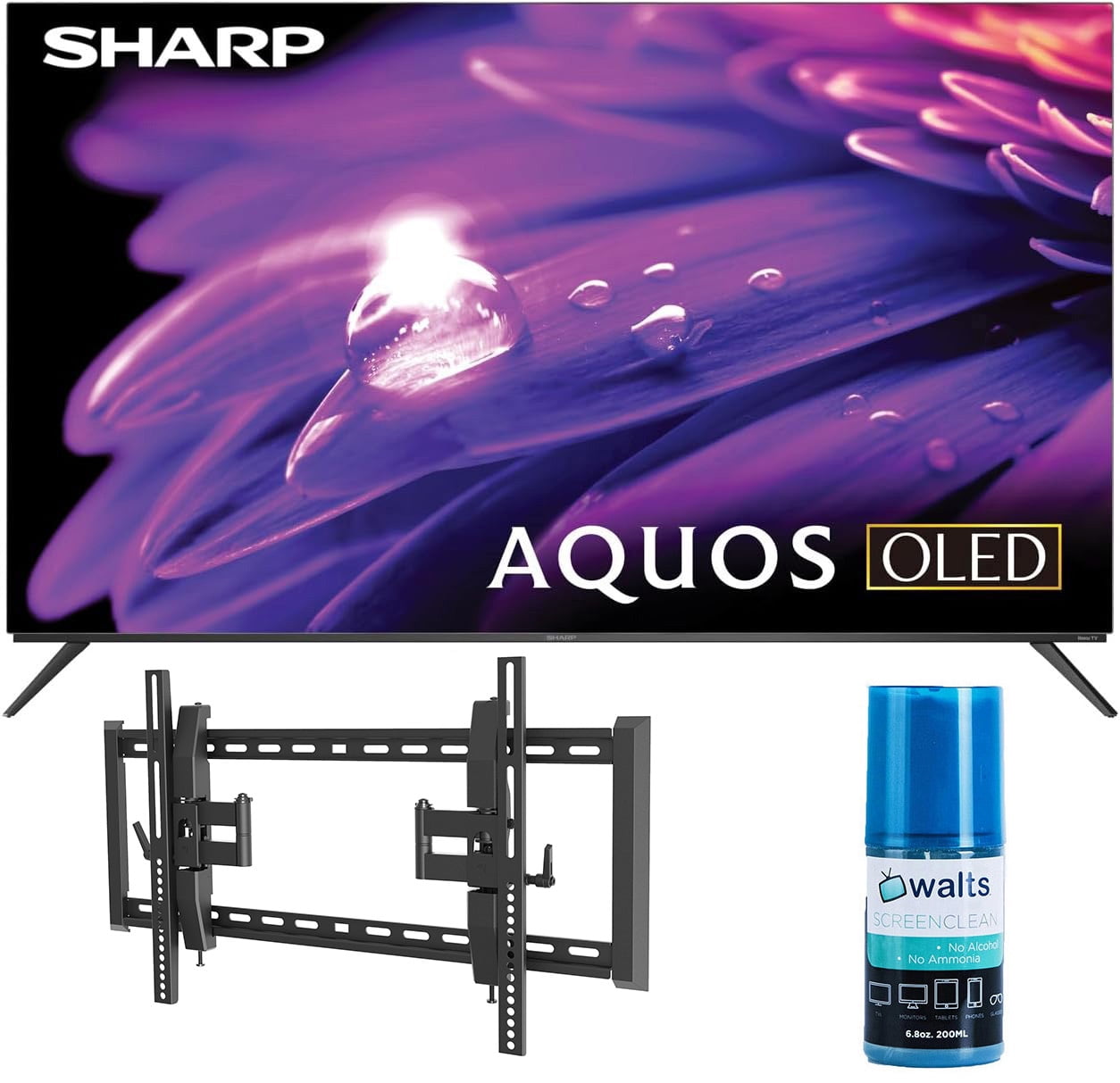 SHARP 4T-C55FS1UR 55 Inch AQUOS OLED 4K Ultra HD with Dolby Audio Roku ...