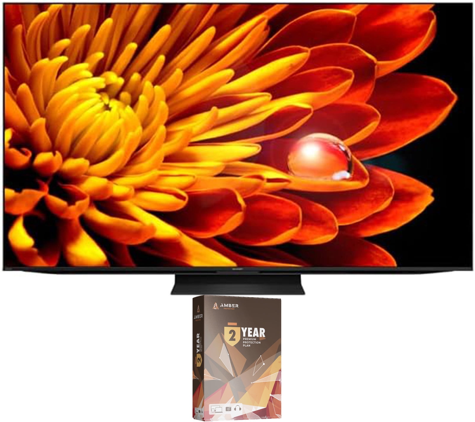 SHARP 4T-C75FV1U 75 Inch AQUOS XLED 4K Ultra HD Mini LED Google TV with ...