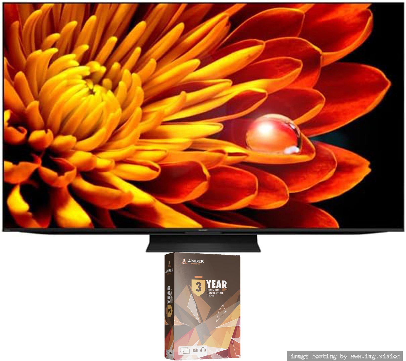 SHARP 4T-C75FV1U 75 Inch AQUOS XLED 4K Ultra HD Mini LED Google TV with ...