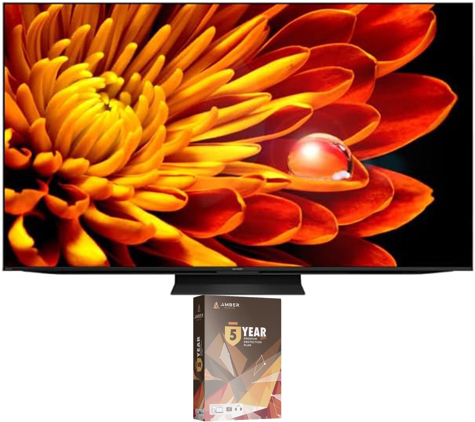 SHARP 4T-C75FV1U 75 Inch AQUOS XLED 4K Ultra HD Mini LED Google TV with ...