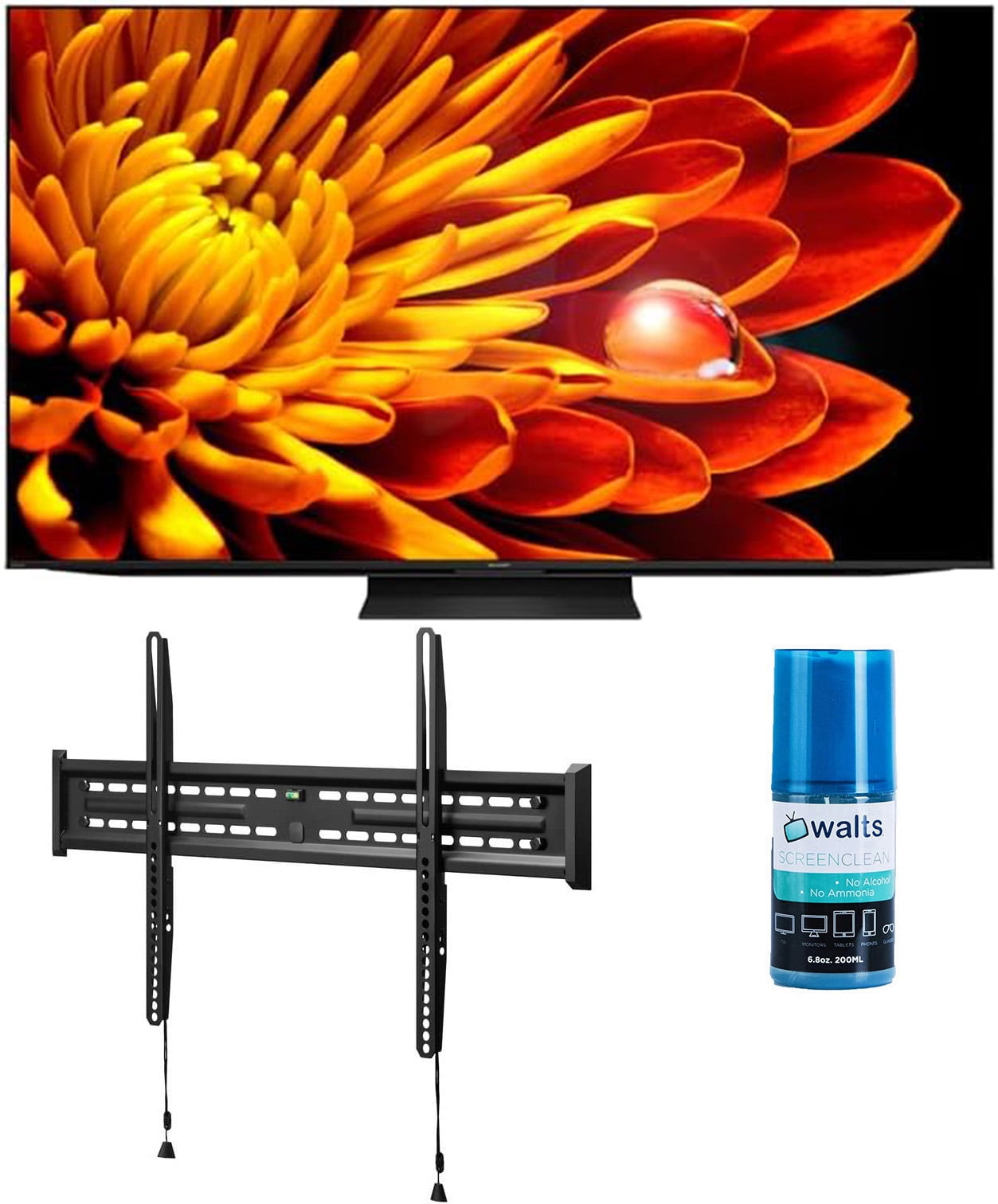 SHARP 4T-C75FV1U 75 Inch Class AQUOS XLED 4K Ultra HD Mini LED Google ...