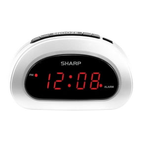 Sharp Digital LED Alarm Clock - Easy Operation, Large Numbers, Built-in ...