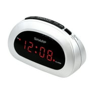 RCA RC205 Bedroom Dual Alarm Clock Radio with AM/FM, Red LED Display ...