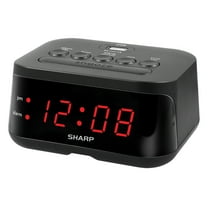Mainstays Black Electric Digital Deep Sleep Alarm Clock with Large 1.4 ...