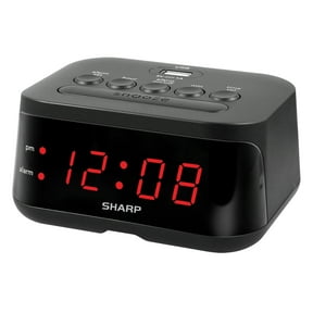 Sharp Digital Alarm Clock with AccuSet Automatic Time, Daylight Savings ...