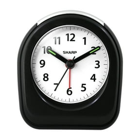 Mainstays Green Mini Analog Alarm Clock, Compact Quartz Timepiece with ...