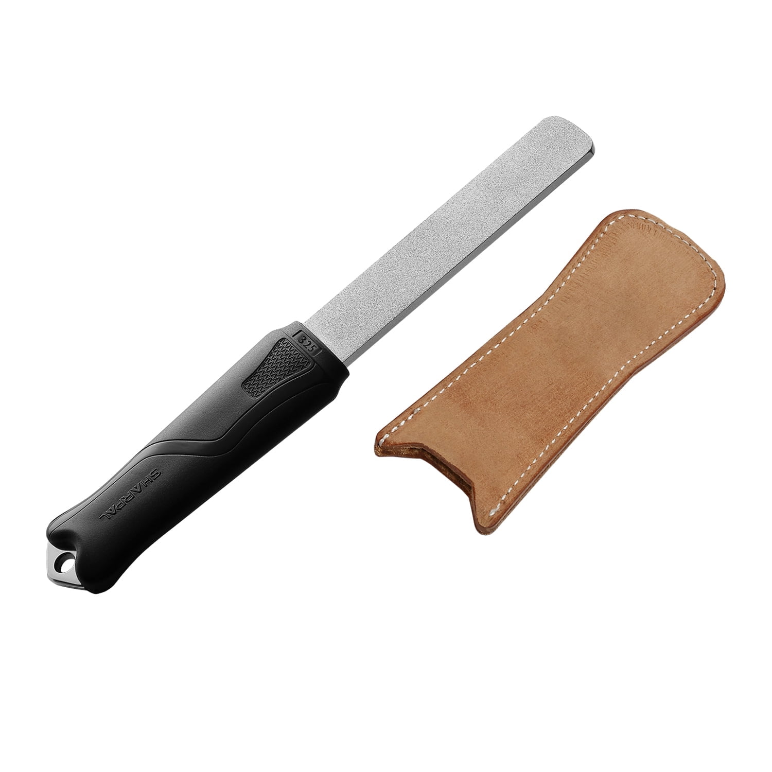Sharpal Dual-Grit Diamond Sharpening Stone with Leather Sheath, Coarse ...